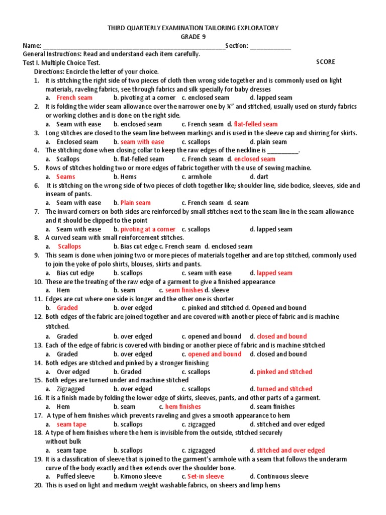 Collar Grading and Trubenized Shirt Exam | PDF | Seam (Sewing) | Human ...