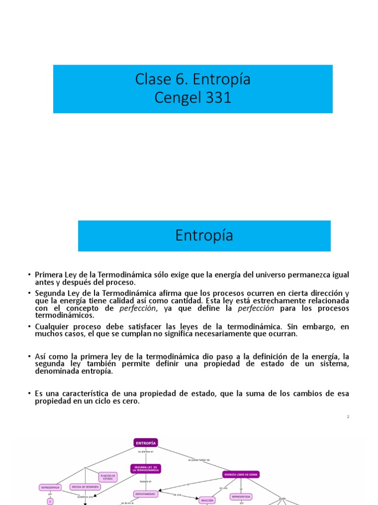 Clase 6. Entropia | PDF | Entropía | Temperatura