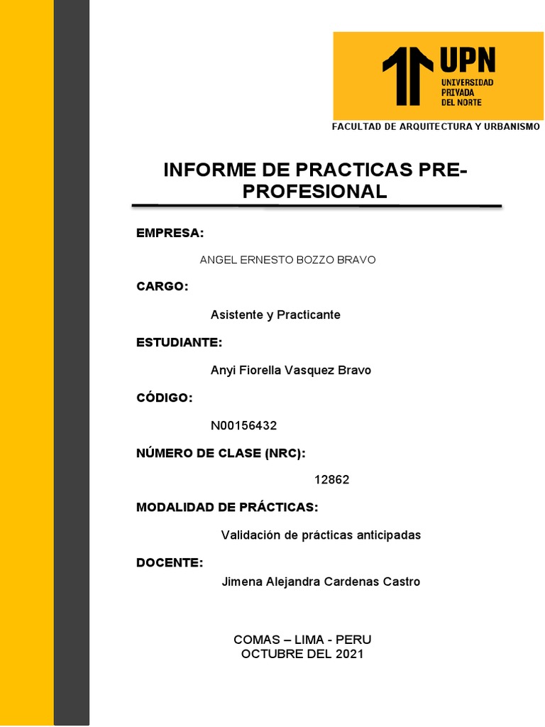 Plantilla Estructura de Informe | PDF