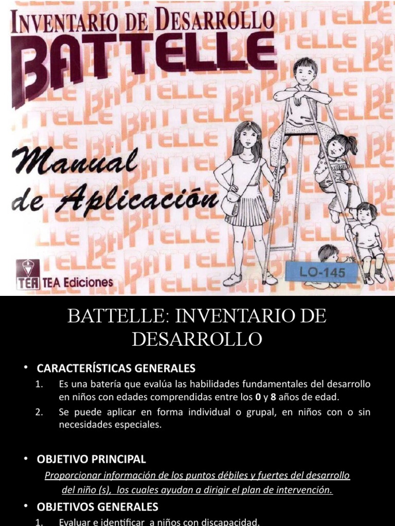 Evaluación integral del desarrollo infantil: Análisis del Inventario de Desarrollo Battelle ...
