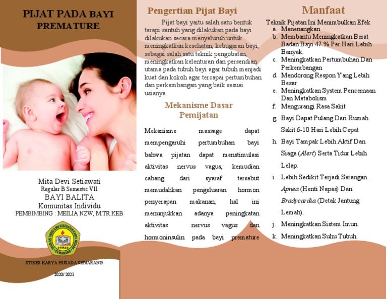 Leaflet Mita Devi Setiawati 1904352, Bayi Dan Balita | PDF