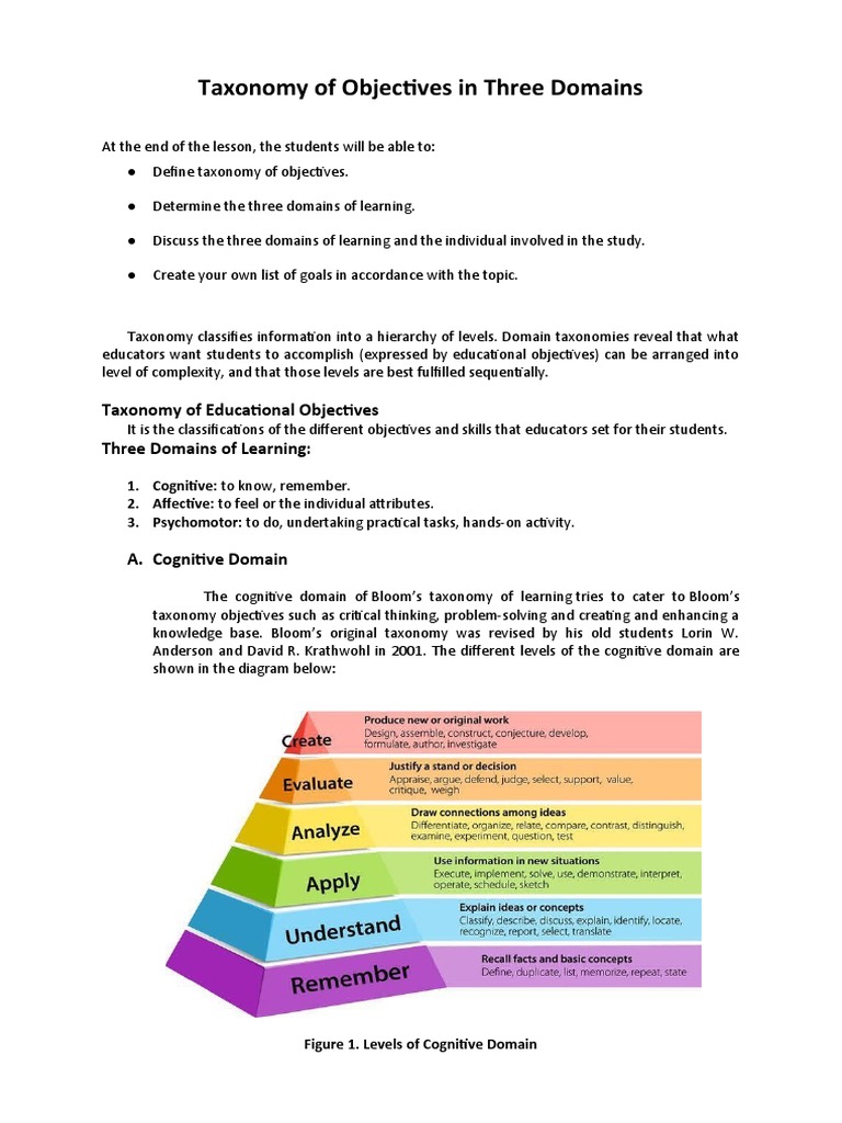 Understanding Three Learning Domains | PDF | Affect (Psychology) | Learning