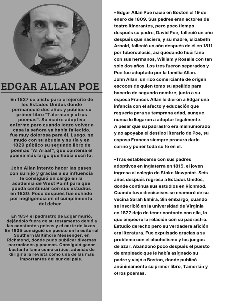 Edgar Allan Poe | PDF | Edgar Allan Poe