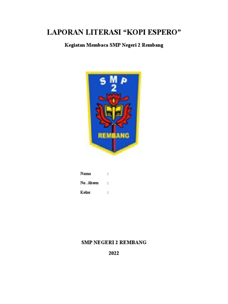 Cover Laporan Literasi | PDF