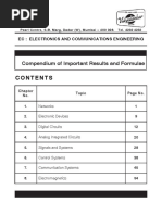 GATE ECE Important Formulas | PDF