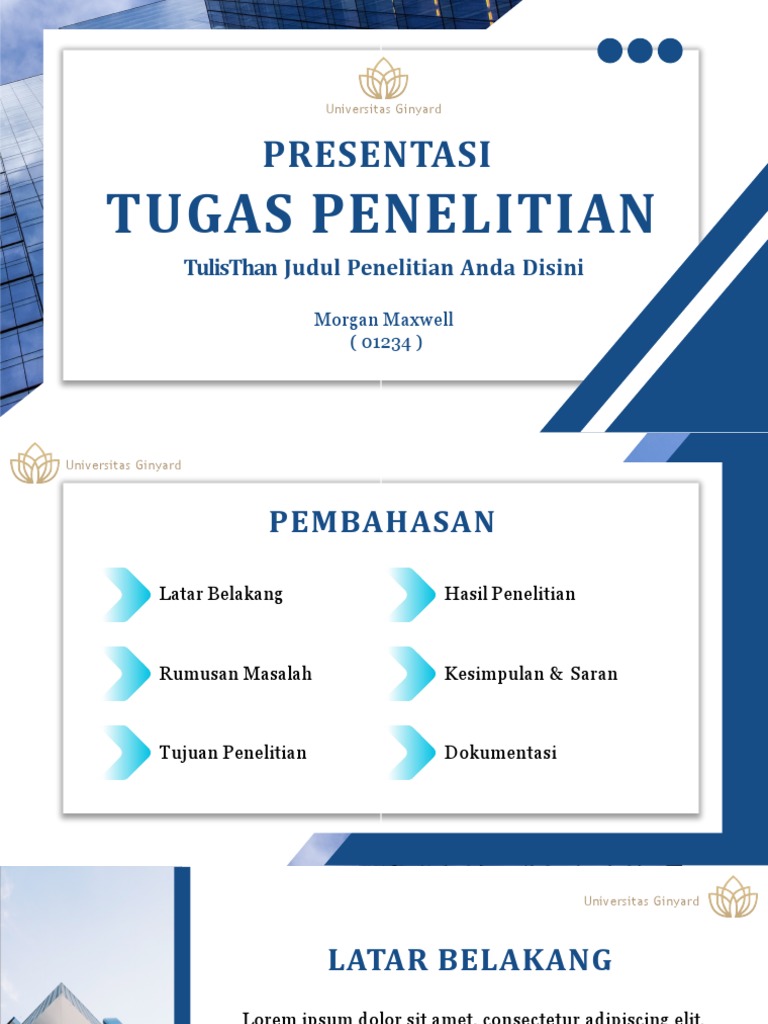 Biru Putih Profesional Presentasi Tugas Penelitian | PDF