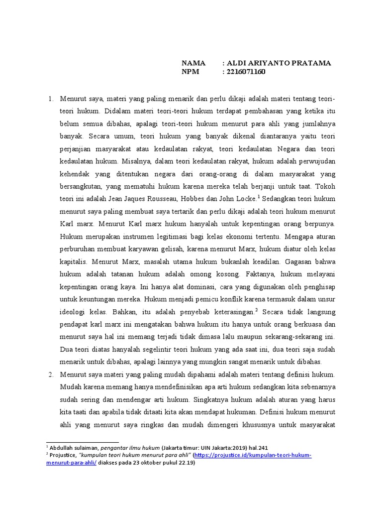 Uts Pih Aldi Ariyanto Pratama | PDF | Ilmu Sosial | Filsafat