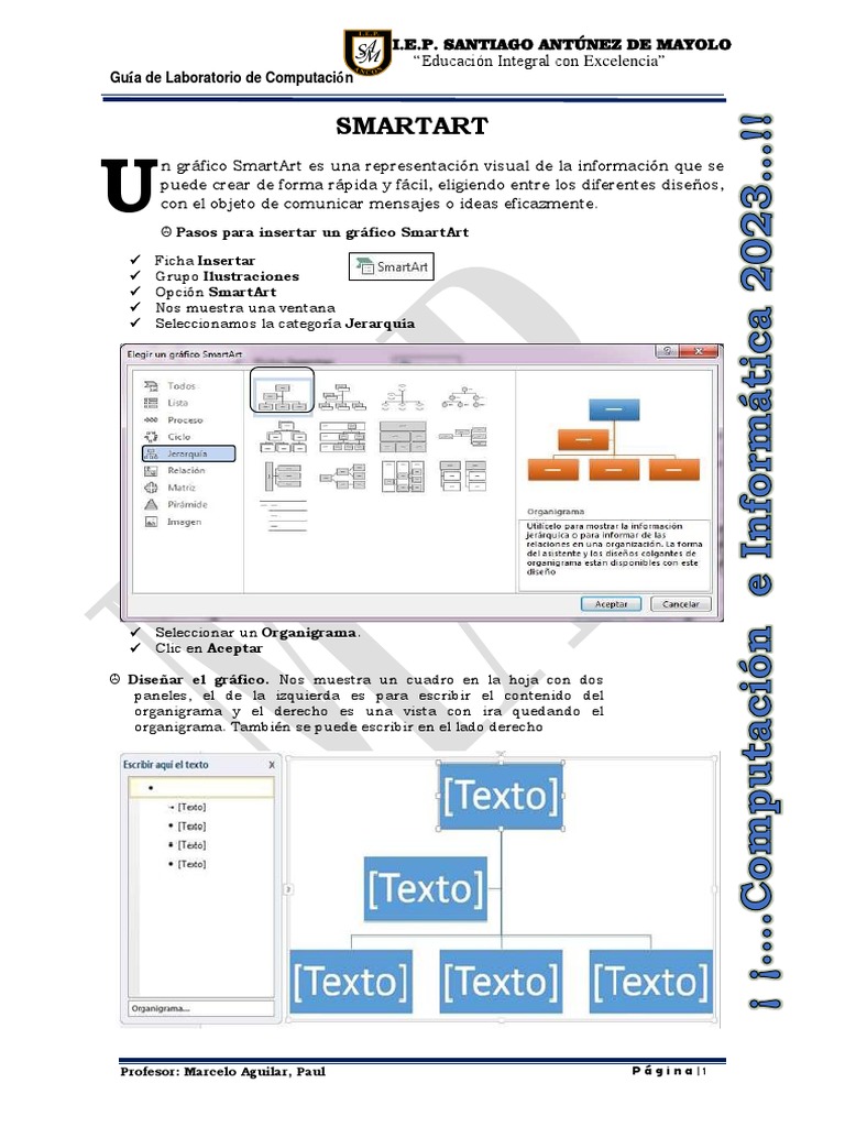 Smartart: Gu Ía de Laboratorio de Computación | PDF | Informática