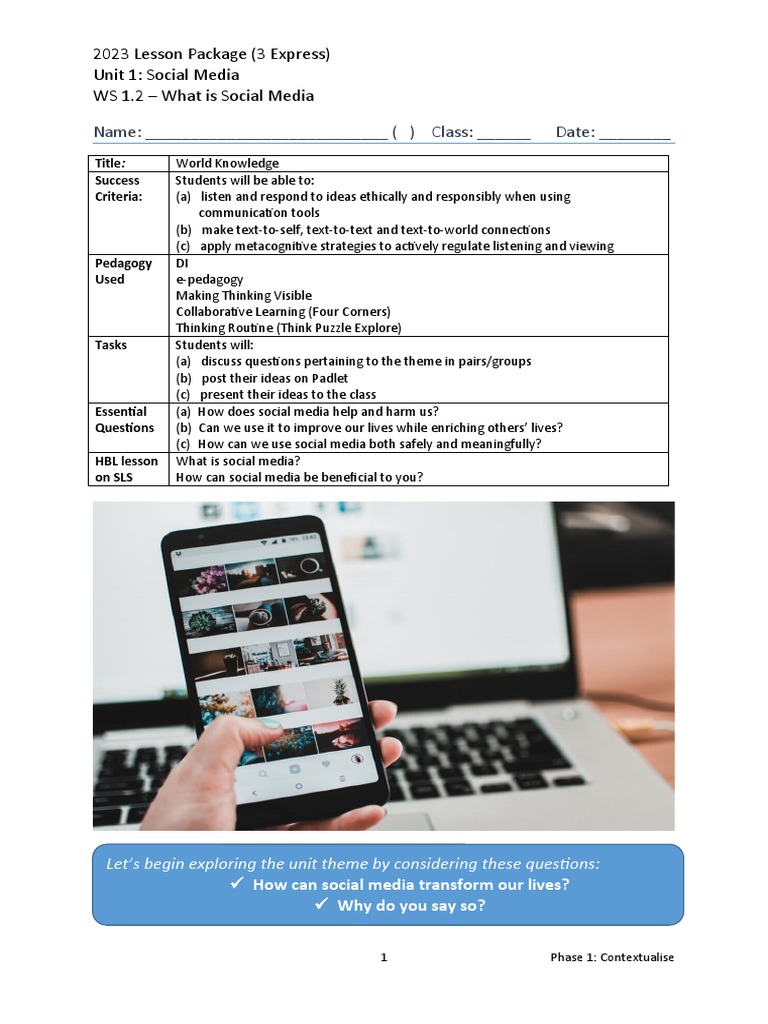 WS 1.2 (World Knowledge) HBL | PDF | Social Media | Popular Culture ...