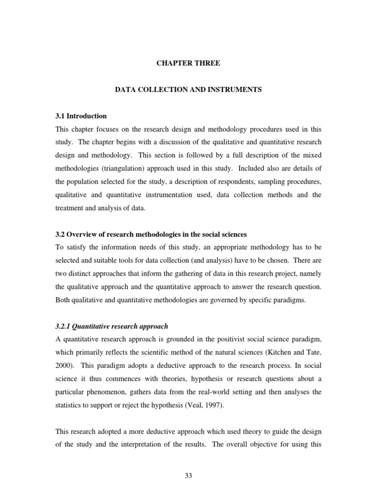 MncubeD - Chapter 3 | PDF | Methodology | Qualitative Research
