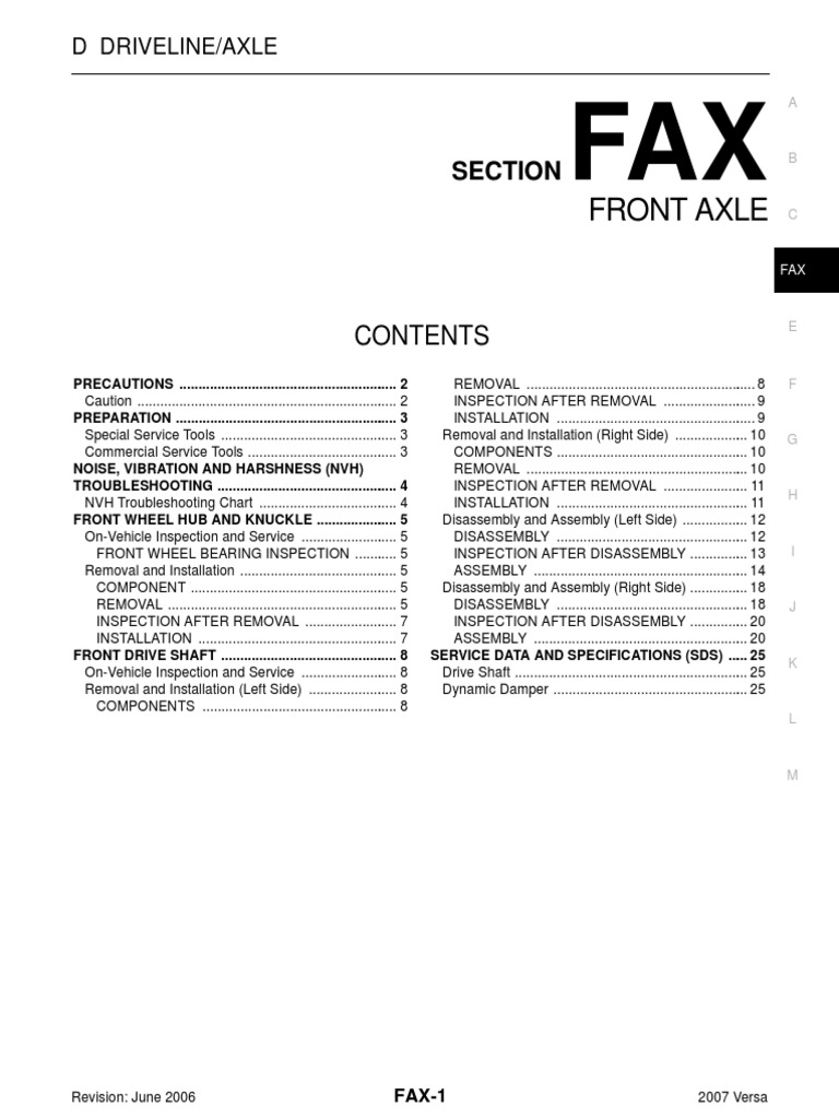 Fax Front Axle | PDF | Axle | Vehicles