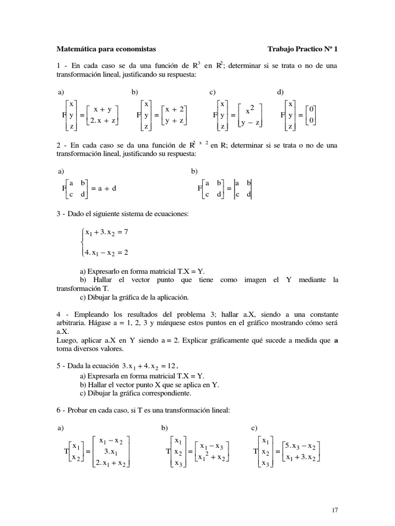 TP 1 (Álgebra Lineal y Estática Comparativa) | Descargar gratis PDF | Valores propios y vectores ...