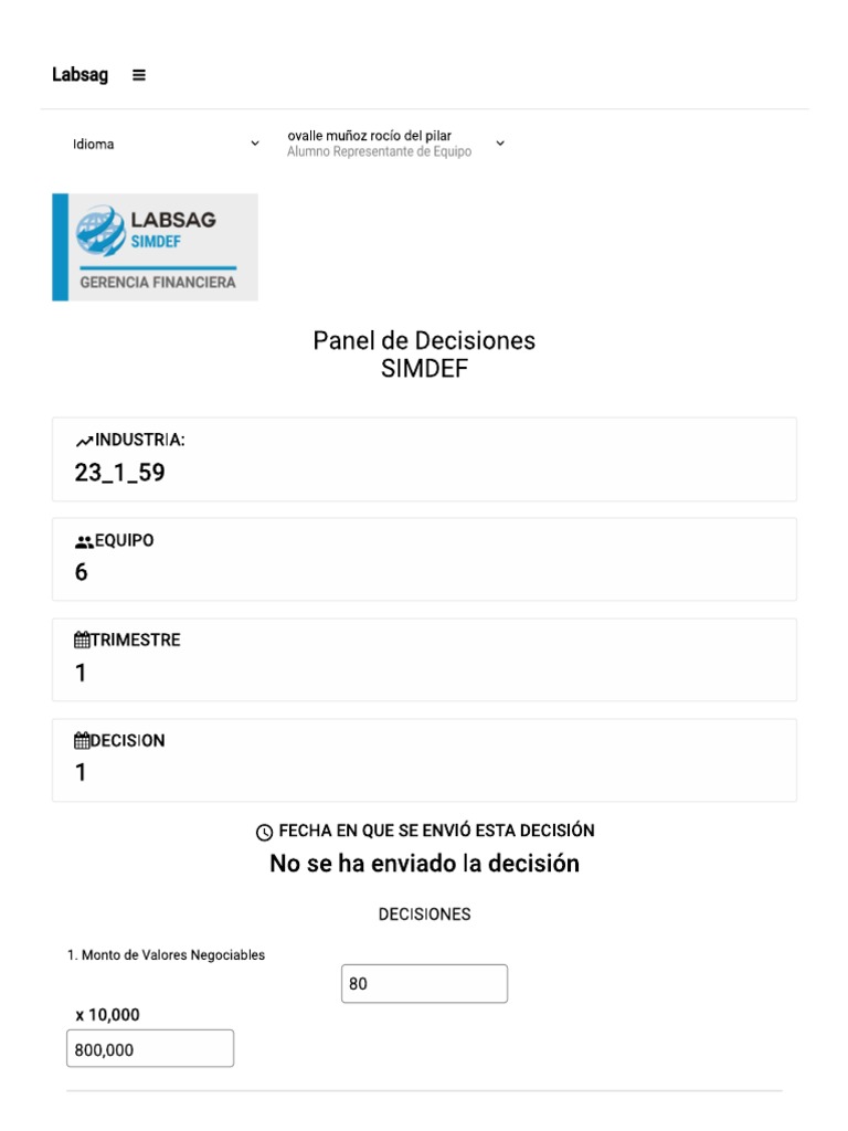 Ecosistema Labsag Decisión 1 Equipo 6 | PDF