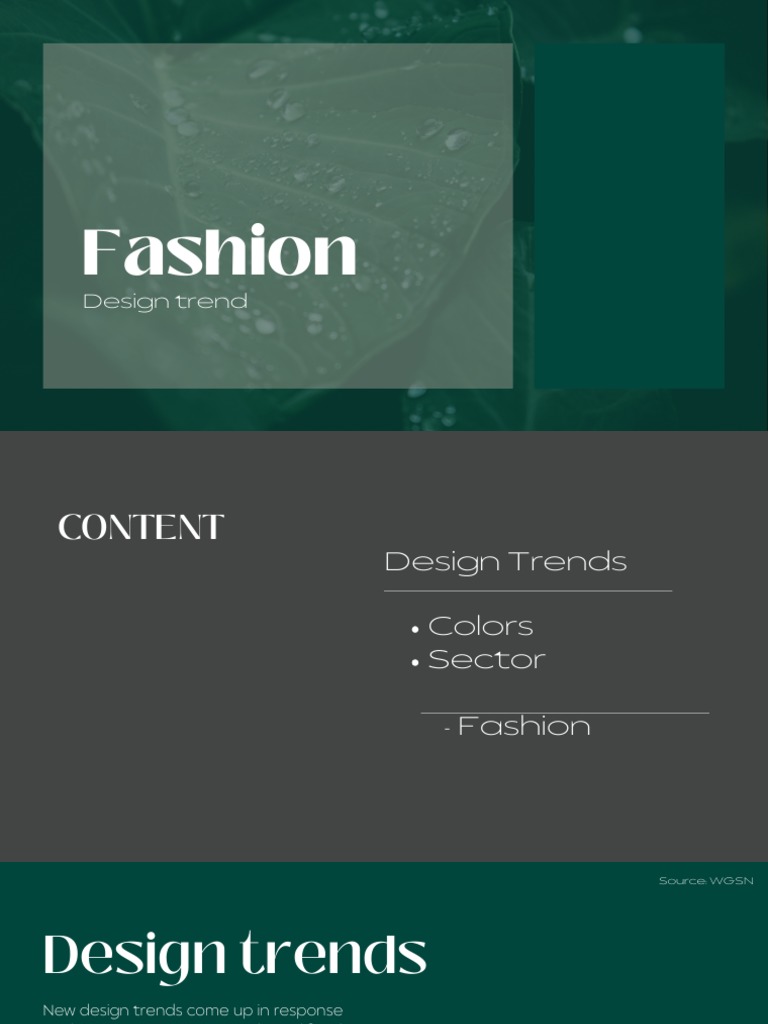 Fashion: Design Trend | PDF