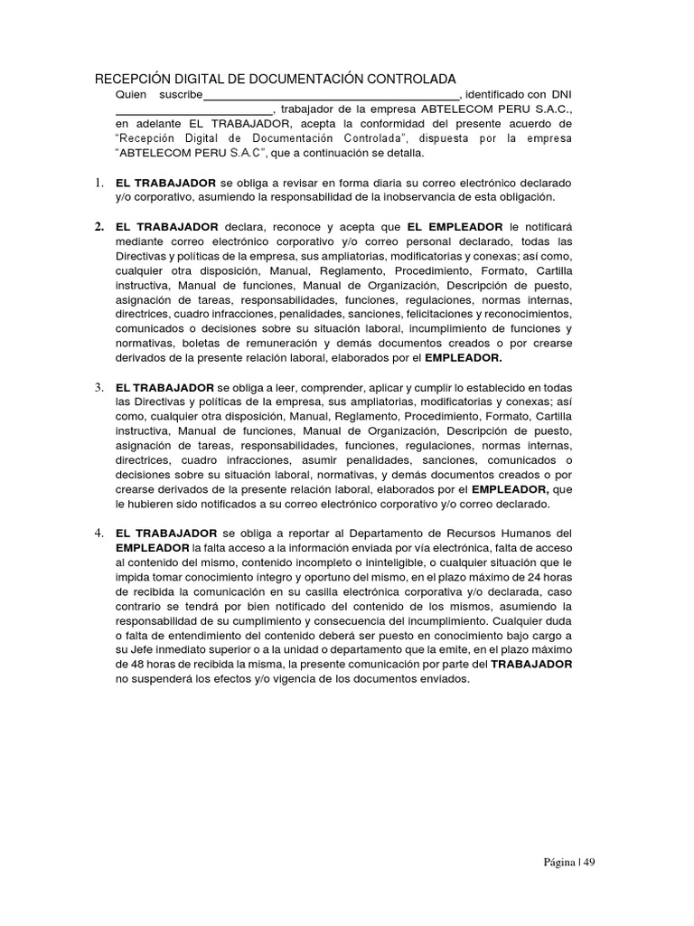 Recepción Digital de Documentación Controlada | PDF | Regulación | Justicia