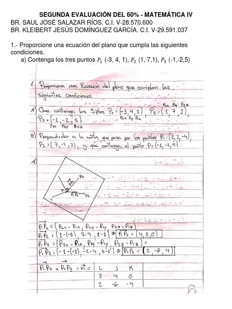 Examen Matemática IV | PDF