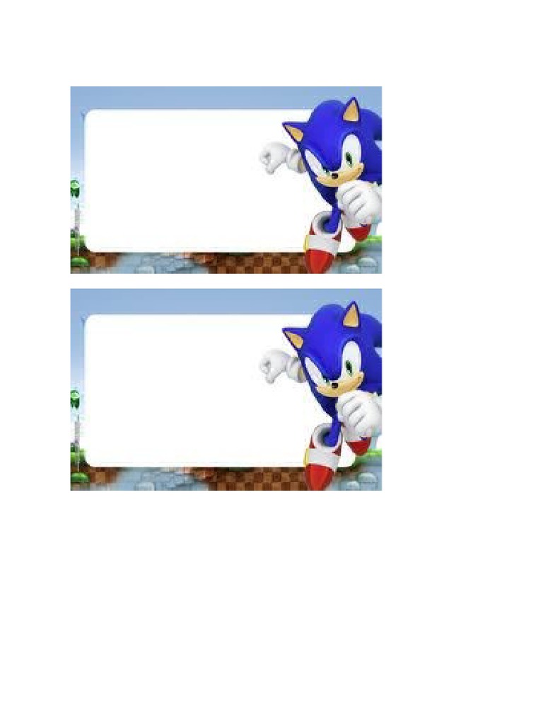 Sonic Stickers | PDF