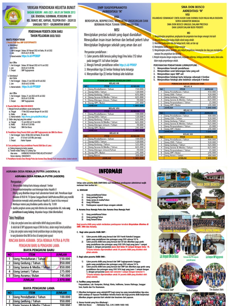 BROSUR-YPHB-TA-2022-2023 | PDF