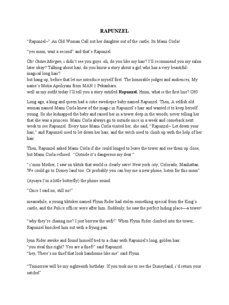 Rapunzel | PDF | Rapunzel