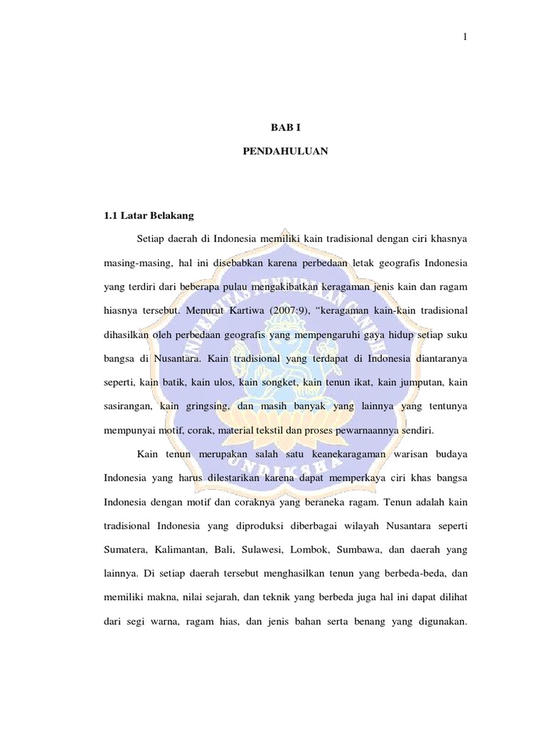 Motif Hias Tenun Endek Buleleng | PDF | Gaya Hidup