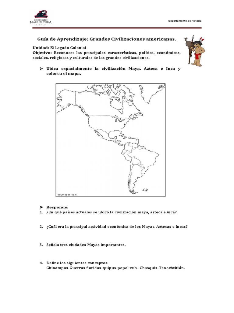 Guía Grandes Civilizaciones Americanas | PDF | Historia