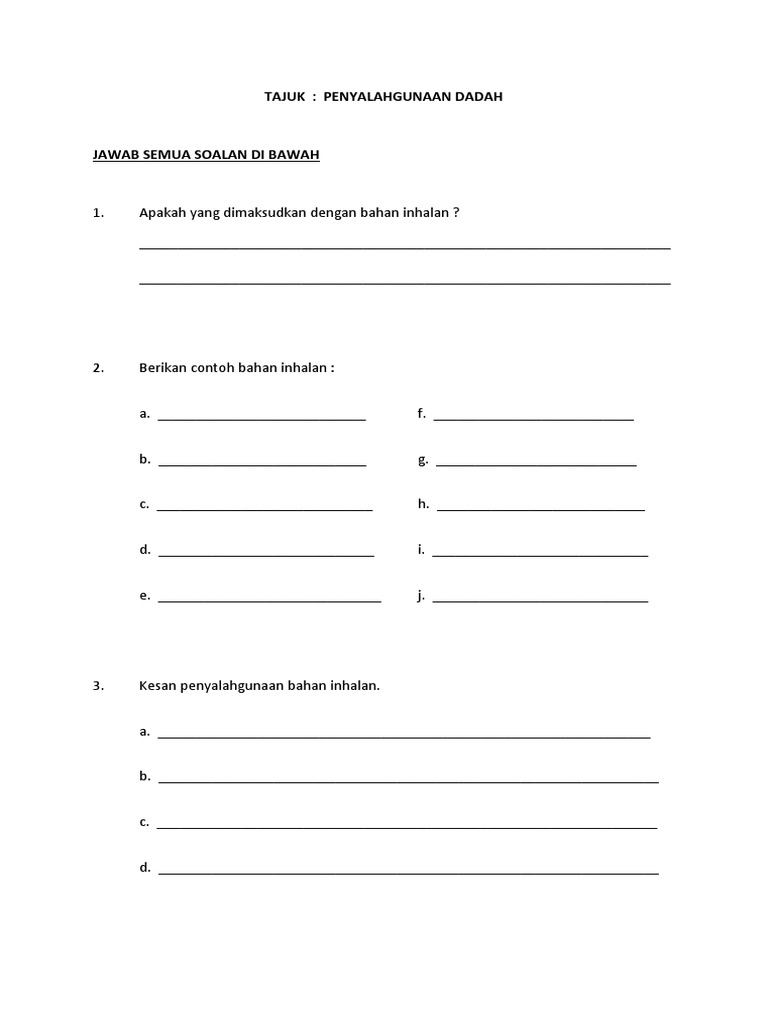 Bahan Inhalan | PDF