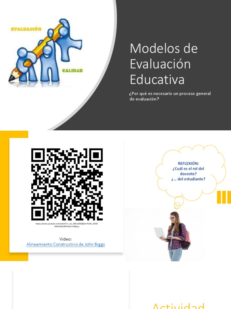Tema 2 Modelos de Evaluaci N Educativa 23 | PDF | Evaluación | Aprendizaje