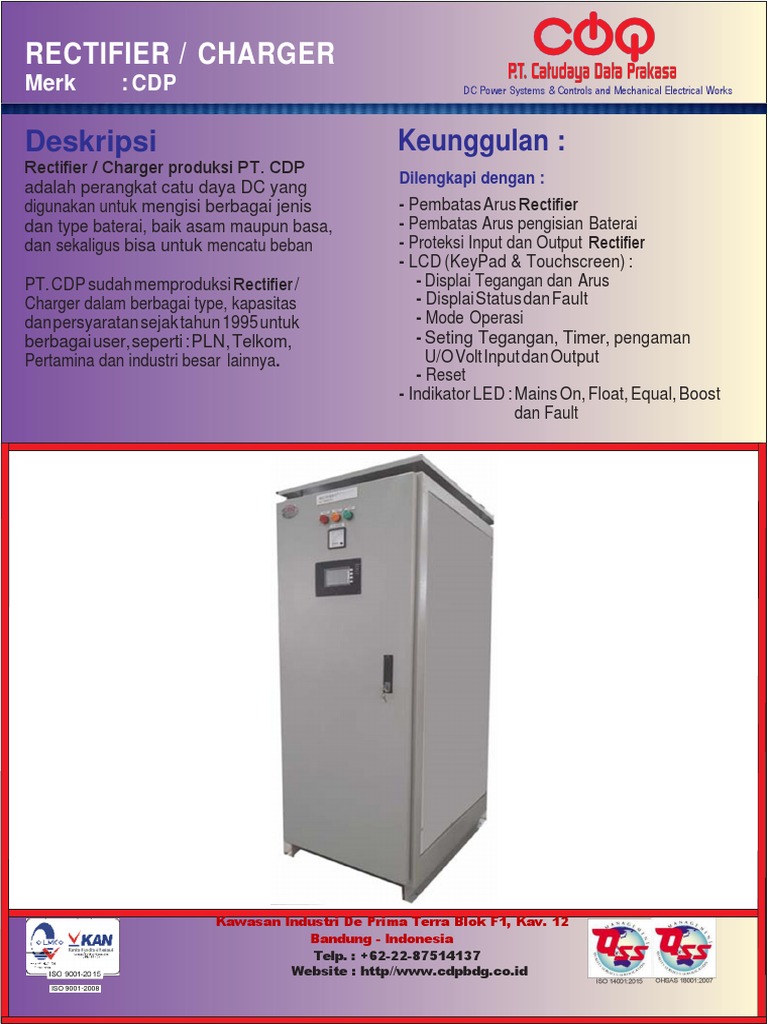 Brosur Charger & Battry SAFT PT CDP | PDF