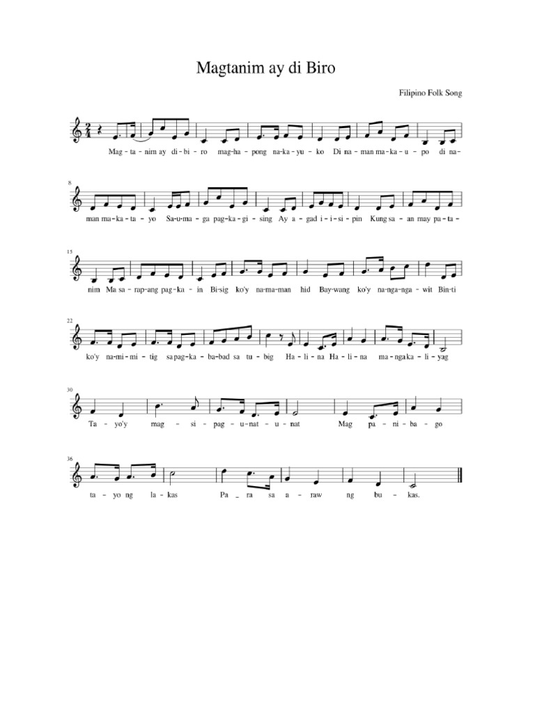 Magtanim Ay Di Biro | PDF