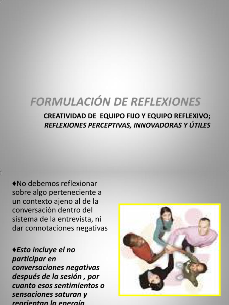 Formulacion de Reflexiones | PDF | Comprensión | Ciencias del ...