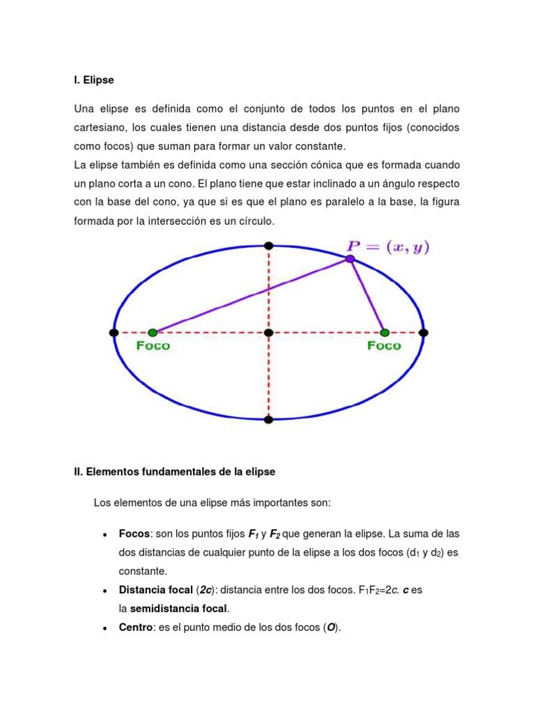 Elipse | PDF | Elipse | Geometría