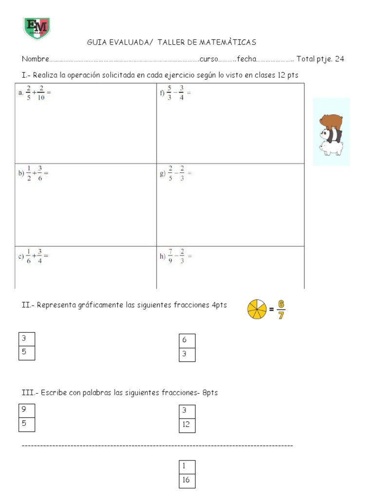 Guia Evaluada Fracc | PDF