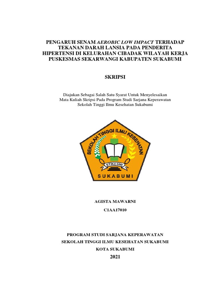 Pengaruh Senam Aerobic Low Impact Terhadap Lansia Penderita Hipertensi | PDF