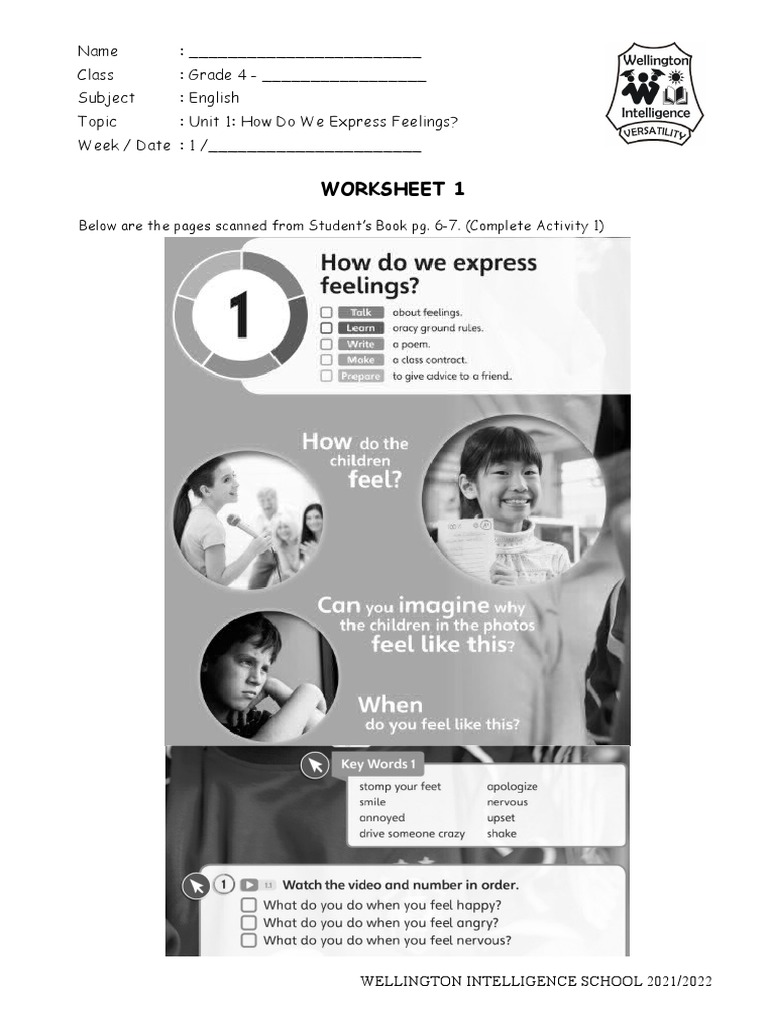 G4 English WS 1-4 Week 1 | PDF | Wellness