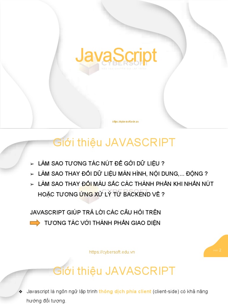 11 (Tai - Lieu) Js Buoi 1 | PDF