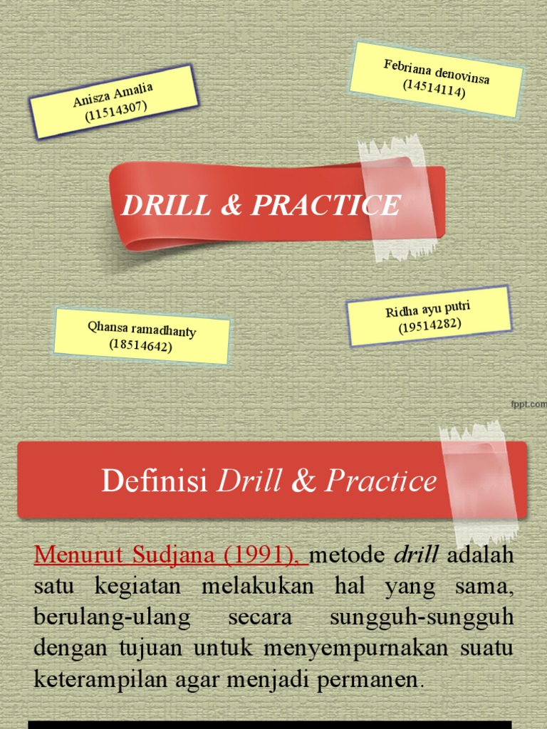 Metode Drill & Practice dalam Pembelajaran | PDF
