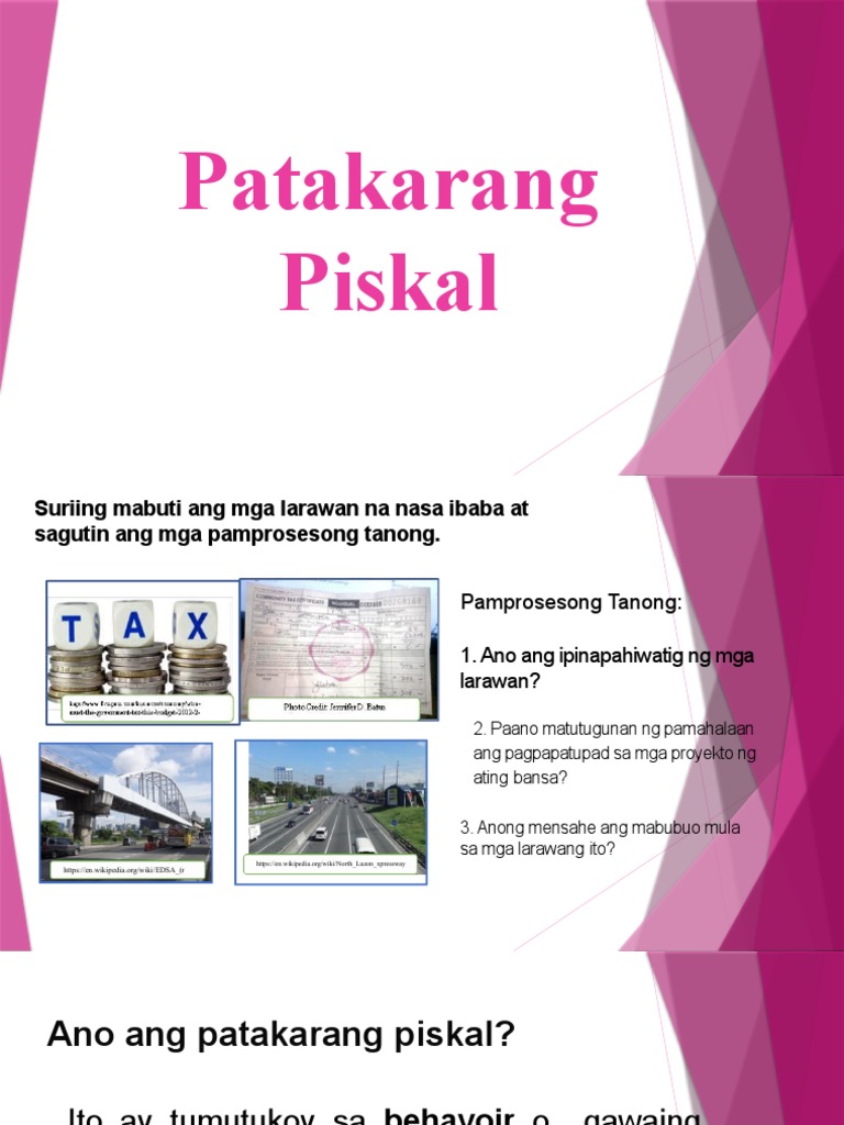 G9 - Patakarang Piskal | PDF