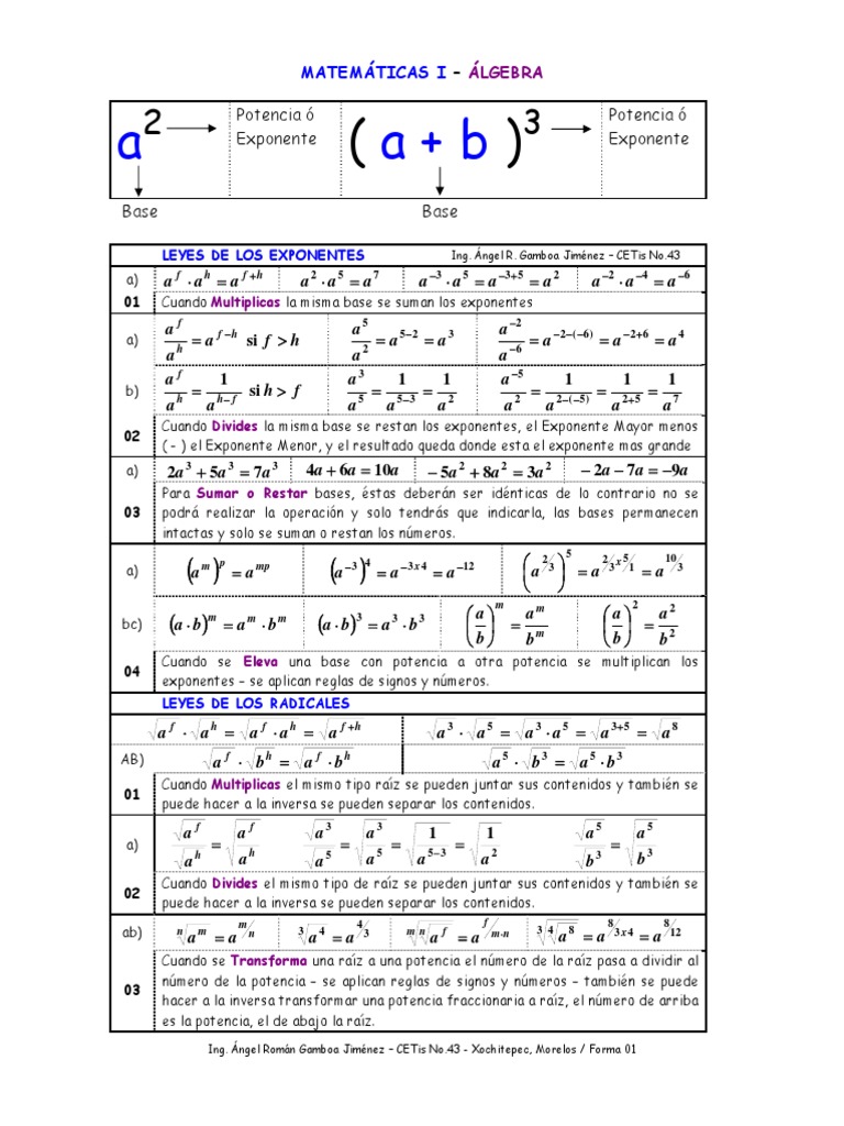Formulario Matematicas | PDF | Triángulo | Ángulo