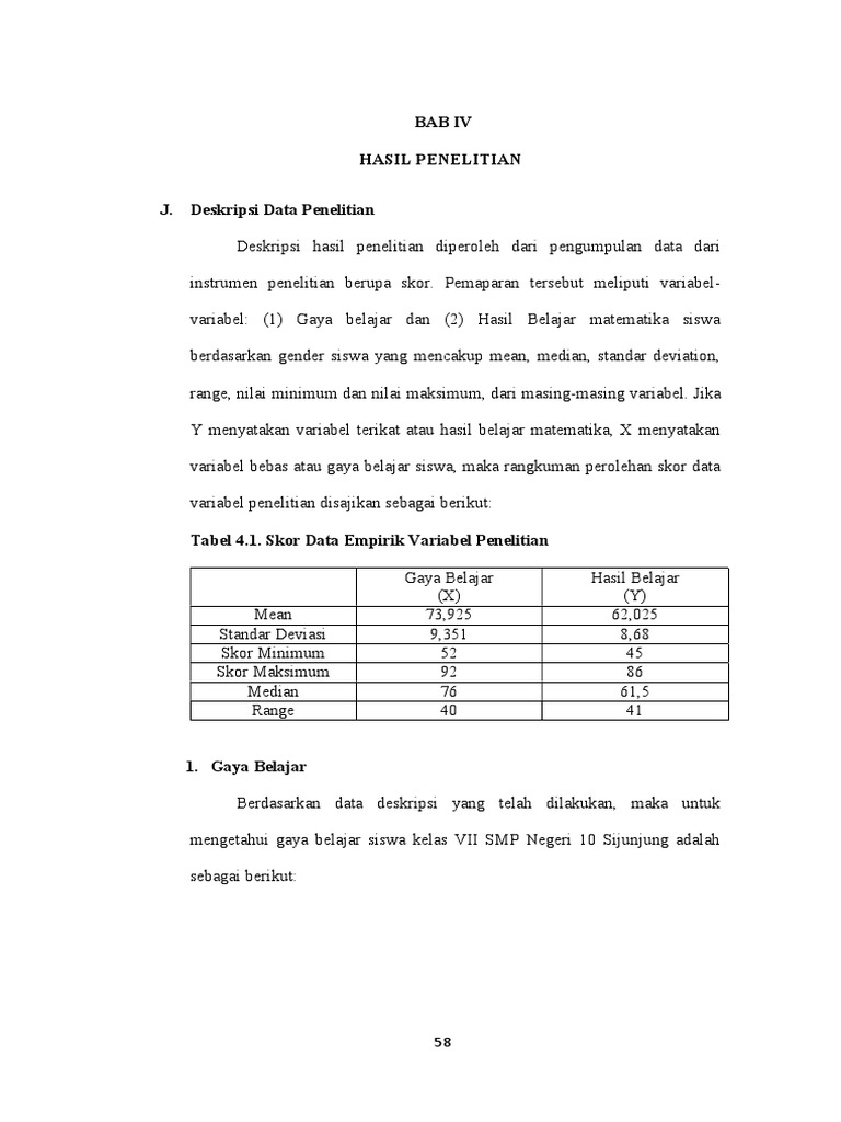 Bab 4 Uji Regresi Skripsi Contoh | PDF