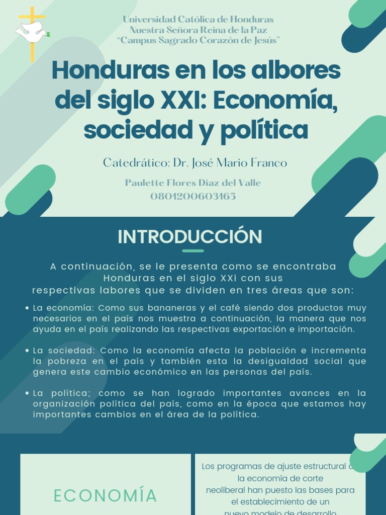 Acumulativo No 1 Paulette Flores Pdf Honduras Pobreza