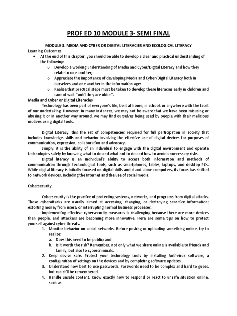 Prof Ed 10 | PDF | Cyberspace | Communication