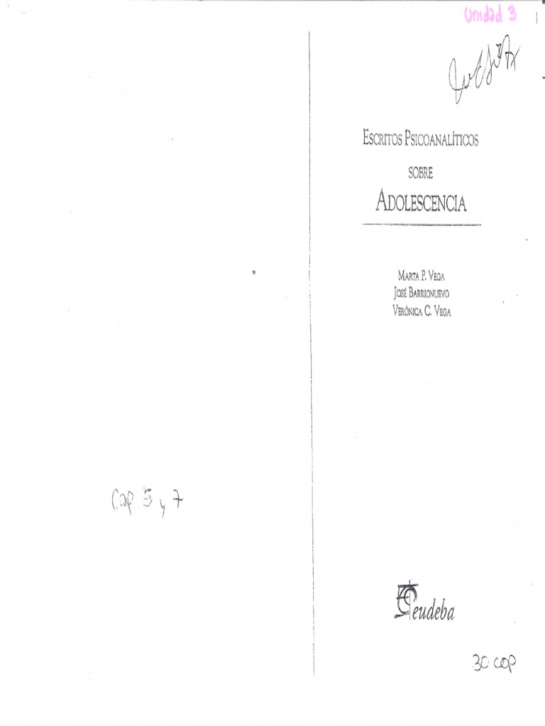 Vega, V. Sexualidad e Identidad de Género en La Adolescencia. (Pp. 151 ...