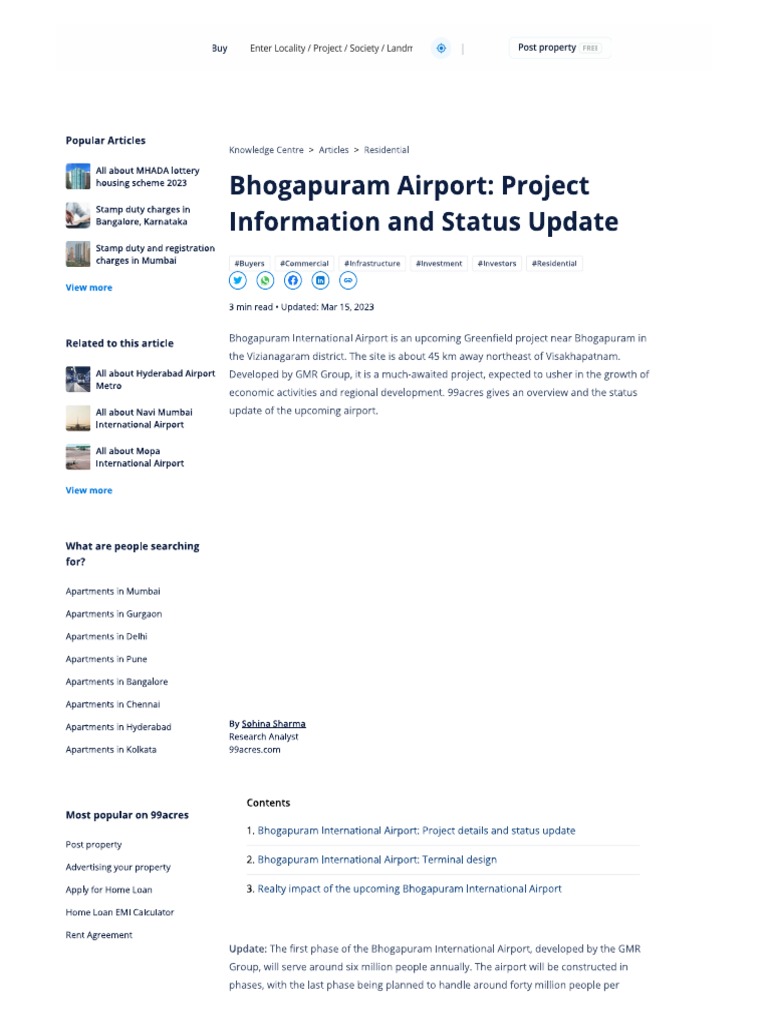 Bhogapuram PPP Model | PDF
