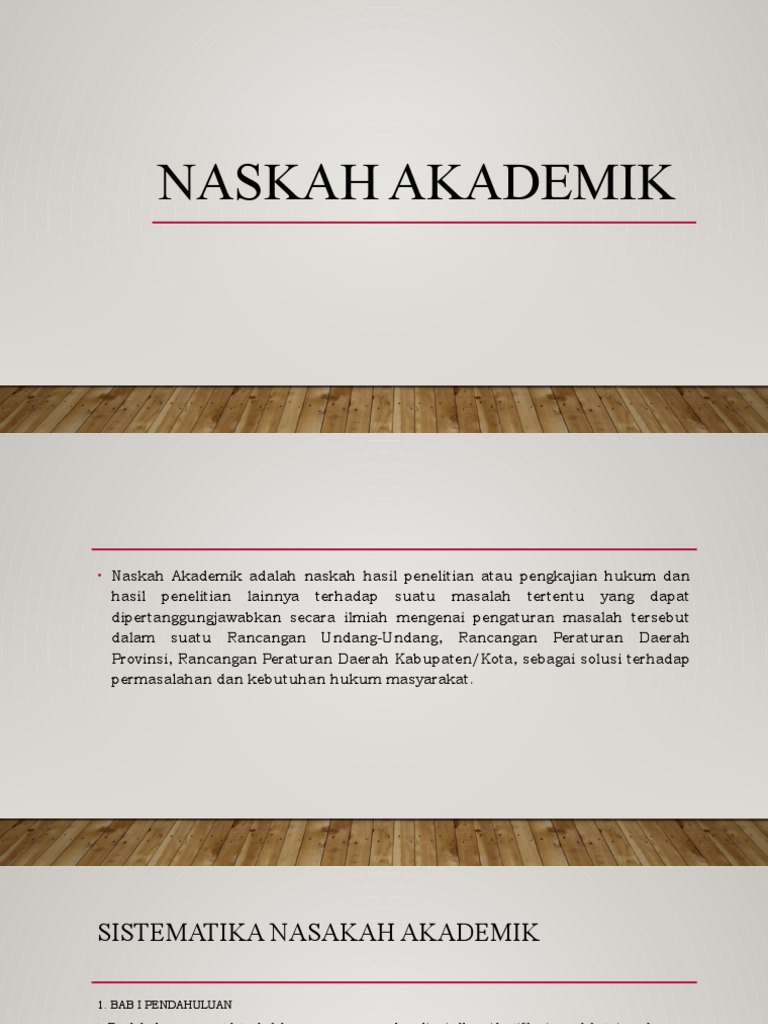 Naskah Akademik | PDF