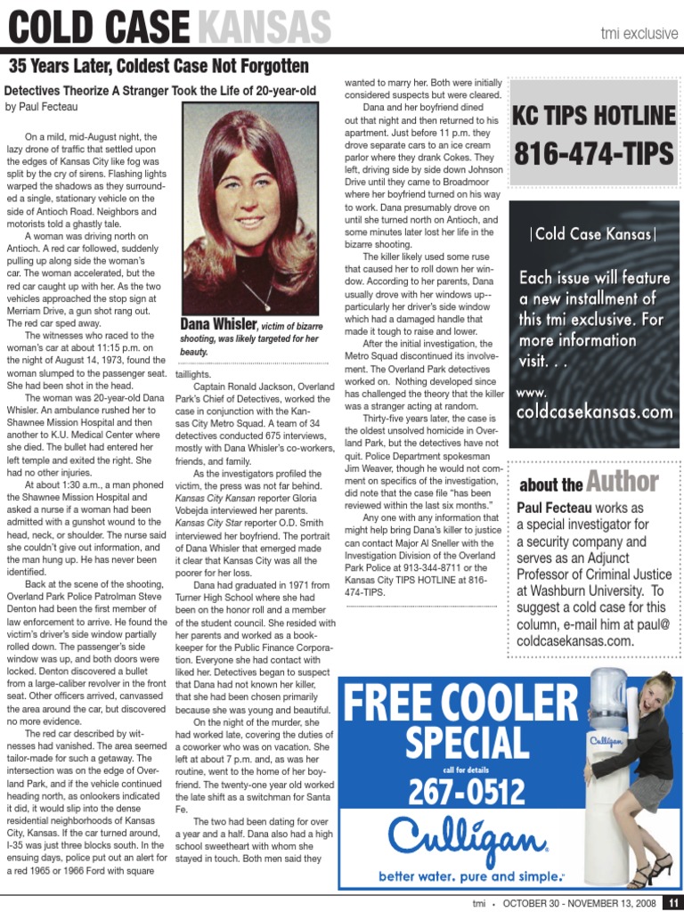 Cold Case Kansas Column On The Murder of Dana Whisler | PDF | Hazards ...