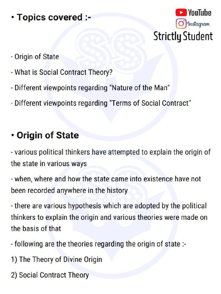Social Contract Theory Examples