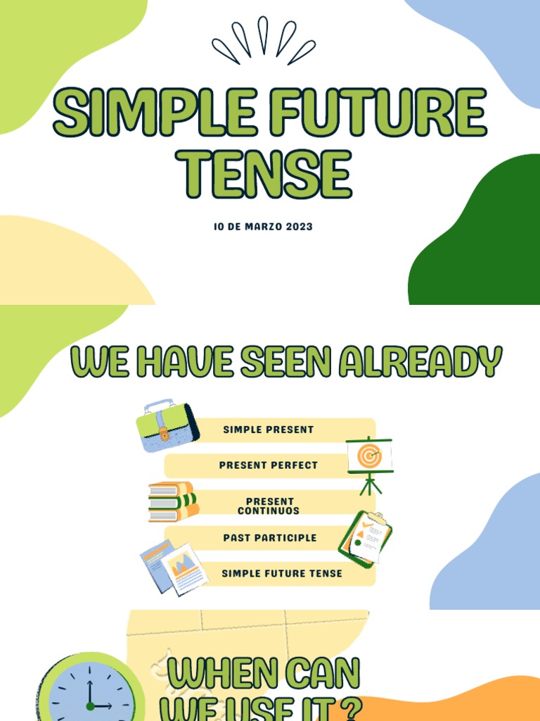 Simple Future Tense | PDF | Grammatical Tense | Verb