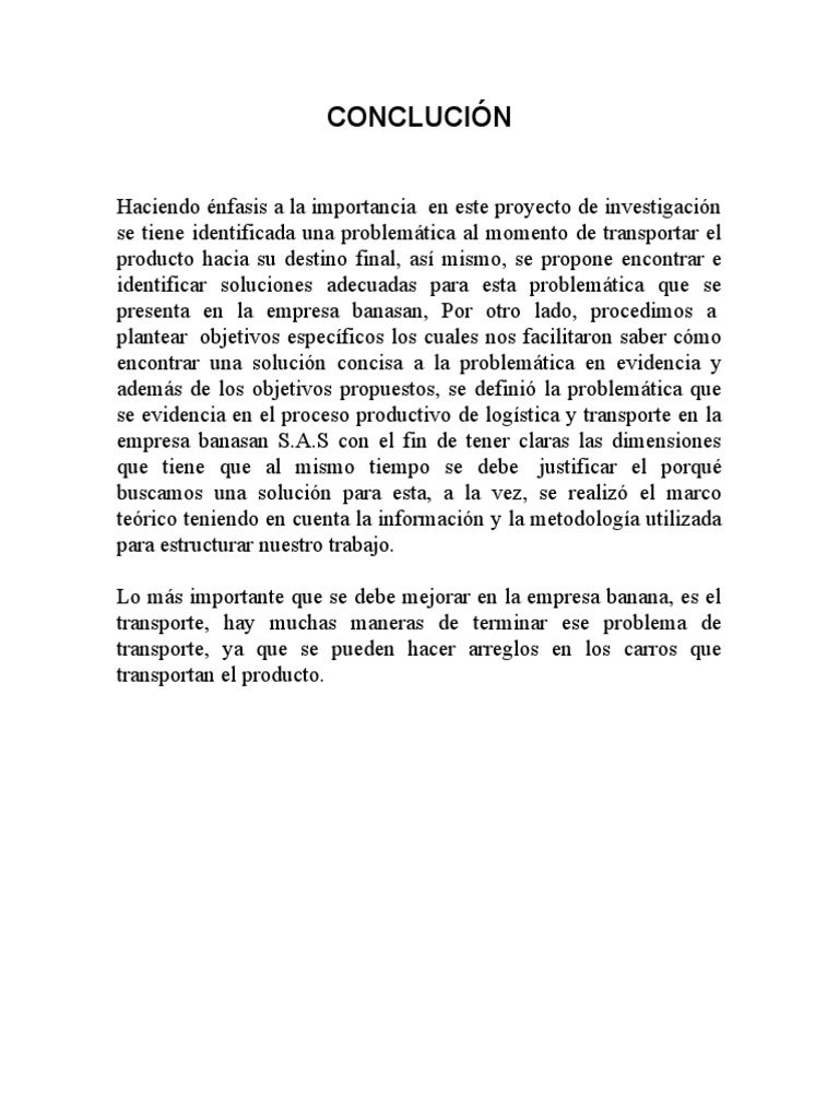 CONCLUCIÓN | PDF