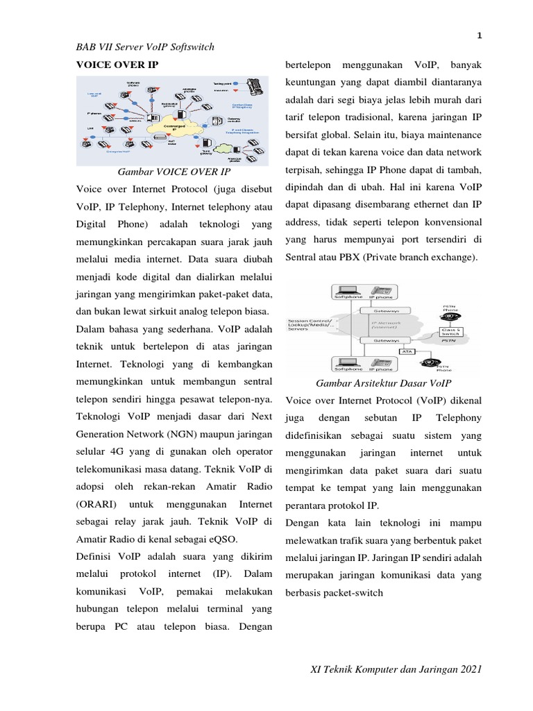 BAB VII Server VoIP Softswitch | PDF