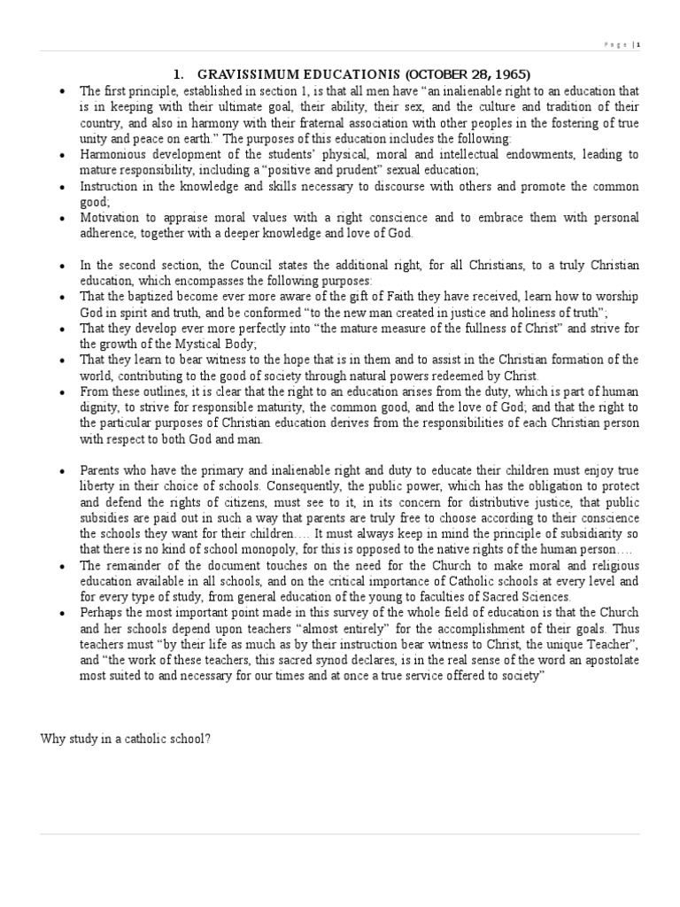 Summary of All The Documents FINAL TERM | PDF | Catholic Church ...